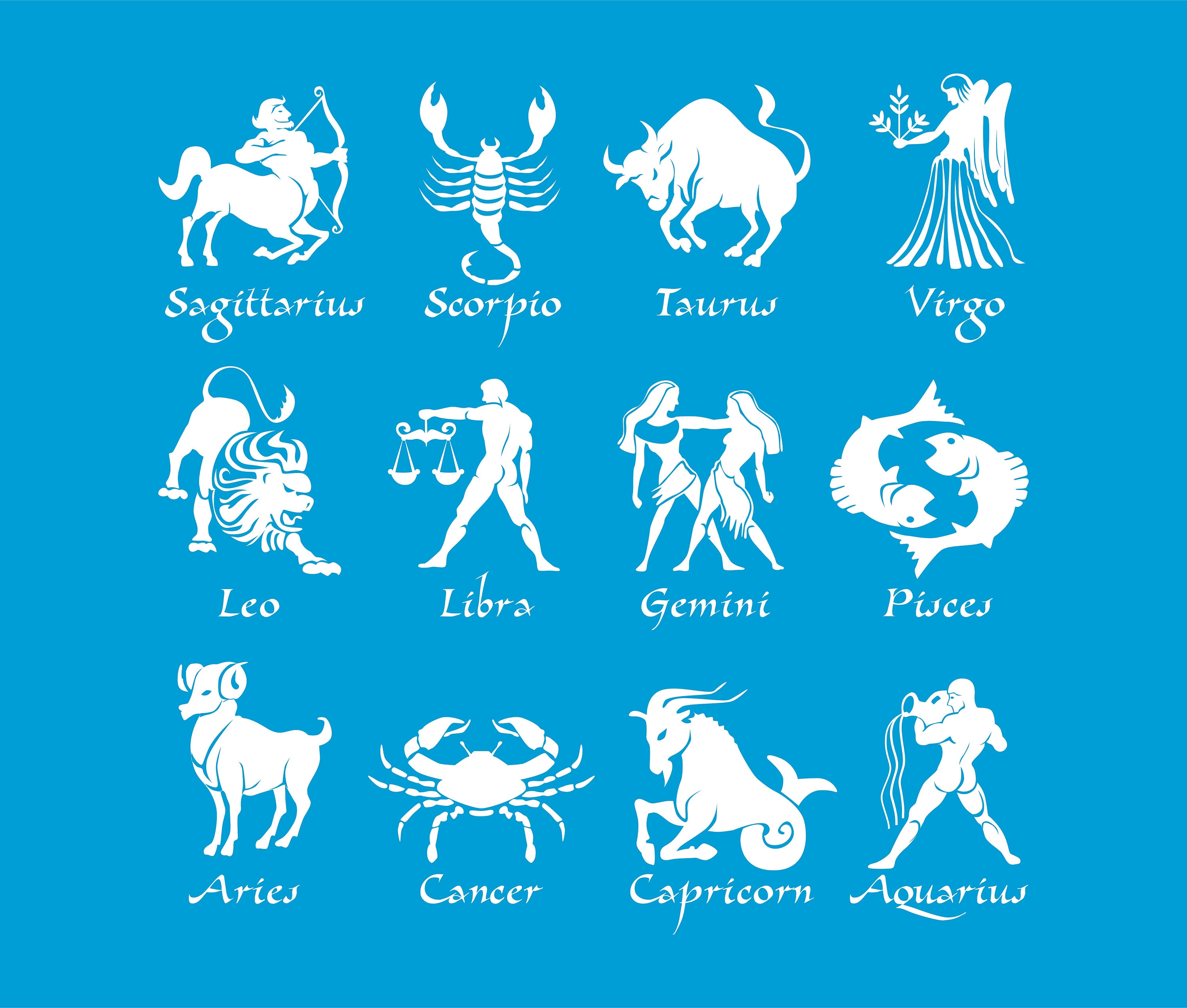 Zodiac Signs SVG Bundle: Astrology Designs for Cricut (digital Download ...