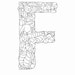 Floral Alphabet Coloring Pages: A-Z Printable Letter Art (PDF) - Etsy UK