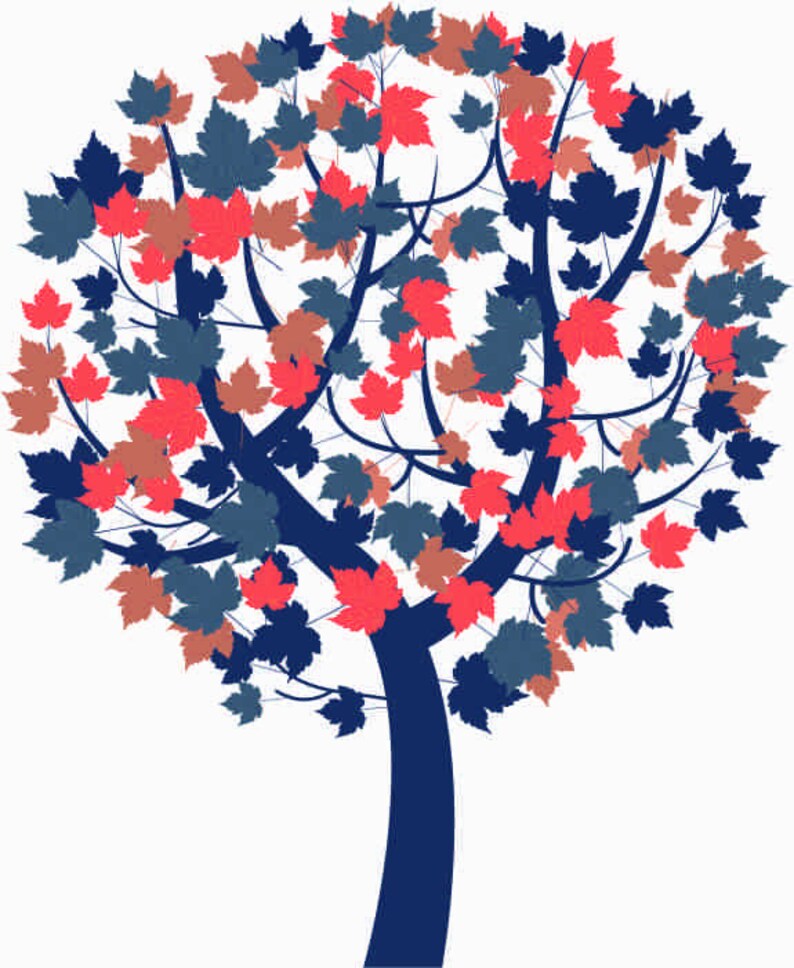 Tree SVG Bundle | 9 Colorful Designs | Tree of Life, Wall Art, Crafting ...