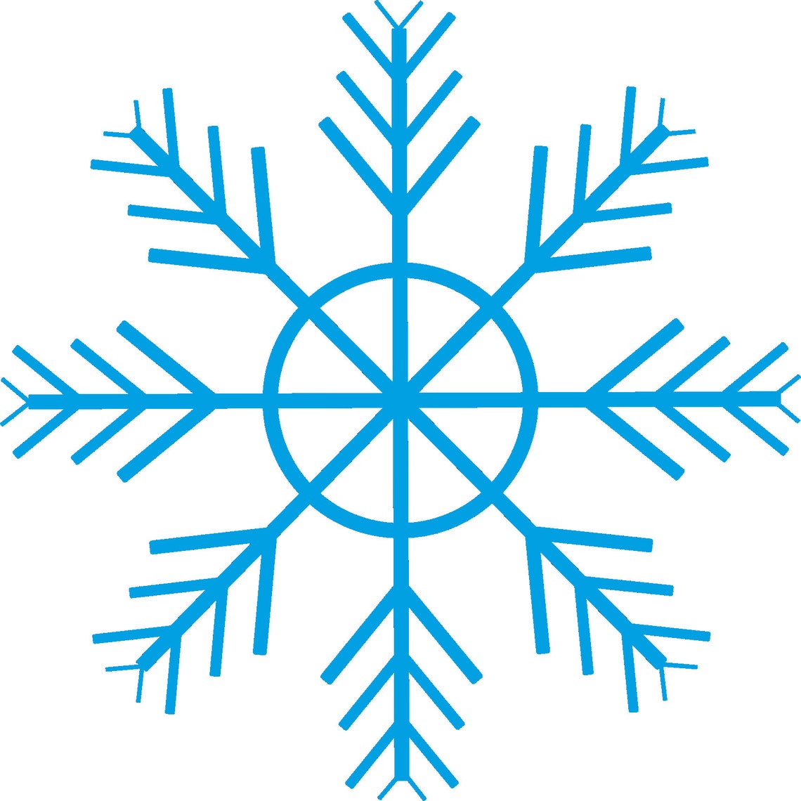 Snowflake SVG Bundle, Winter Snowflake Clipart, Christmas Cut Files for ...