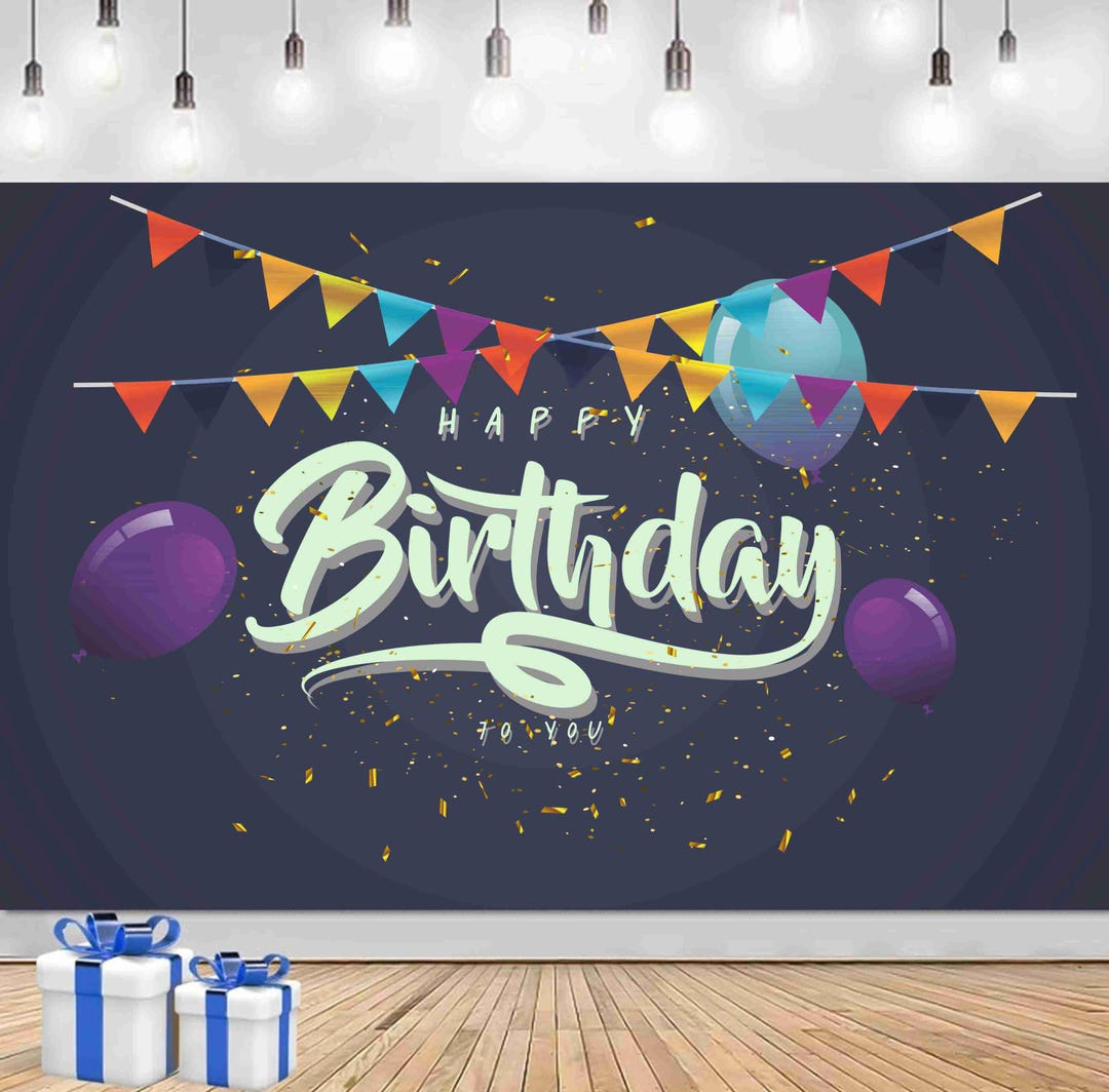 Printable Birthday Banner: Party Decorations, Baby Shower Decor, SVG ...