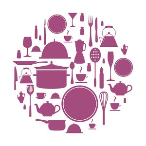 Kitchen SVG Collection | Cooking Utensils Vector Art | Culinary Cut ...