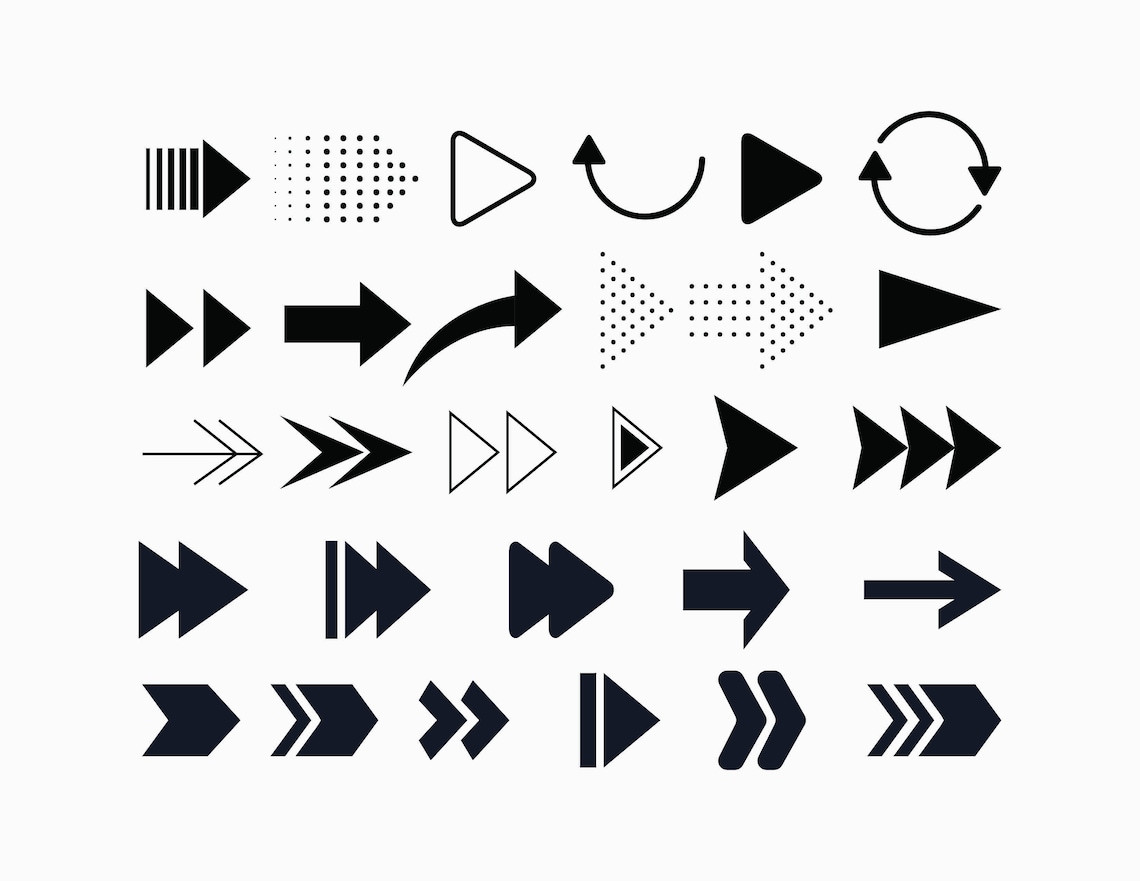 Arrow SVG Bundle | Vector Clipart Set | Cricut Silhouette Cut Files ...