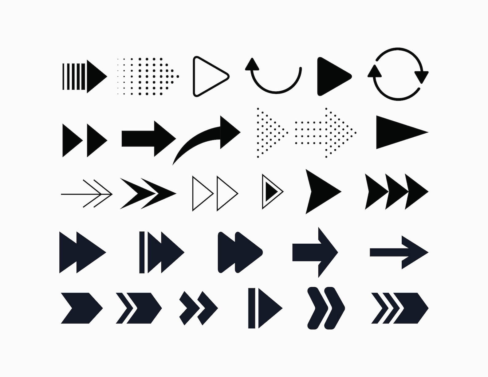 Arrow SVG Bundle | Vector Clipart Set | Cricut Silhouette Cut Files ...