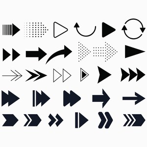 Arrow SVG Bundle | Vector Clipart Set | Cricut Silhouette Cut Files ...