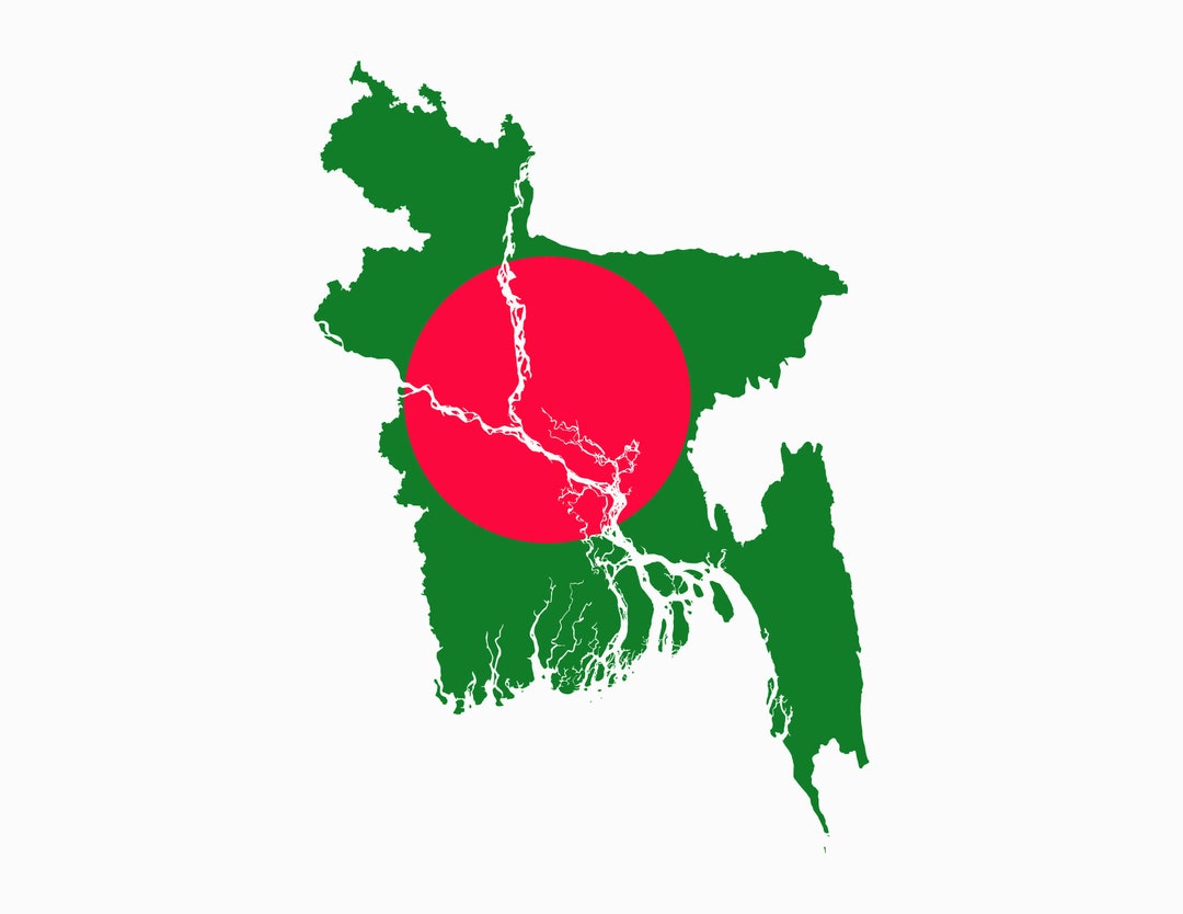 Bangladesh Map Flag SVG | Vector Graphic | Patriotic Design | Cricut ...
