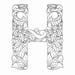 Floral Alphabet Coloring Pages: A-Z Printable Letter Art (PDF) - Etsy UK