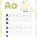 Alphabet Tracing Workbook: A to Z Letter Writing Practice (PDF) - Etsy