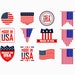 USA Flags SVG & PNG Bundle Patriotic Icons American Symbols Cricut ...