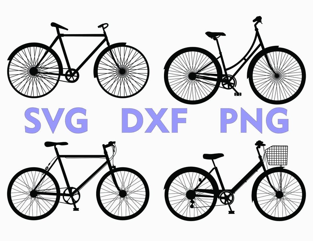 Bike SVG Bundle: Bicycle Vector Art, Cricut Cut Files (digital Download ...