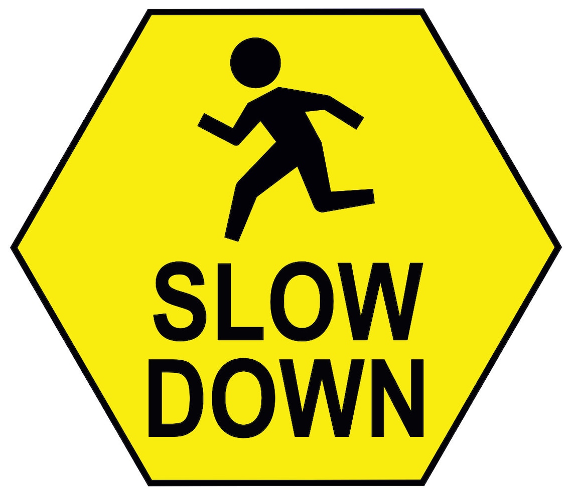 Slow Down Road Signs SVG Bundle: Traffic Sign Vectors (digital Download ...