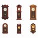 Retro Clock SVG Templates: Vintage Wall Decor Cut Files (digital ...