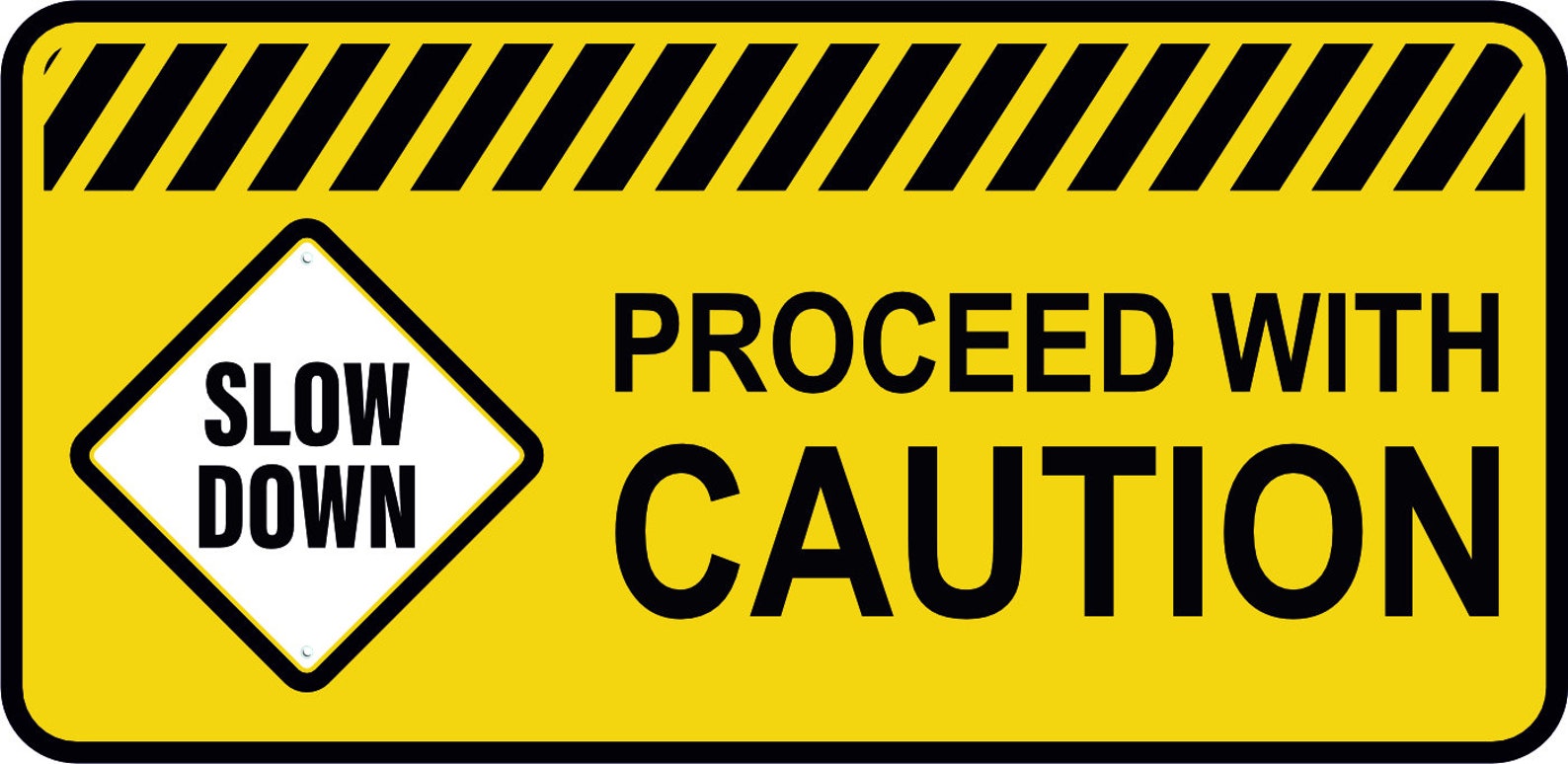 Slow Down Road Signs SVG Vector Files. Set of 8 Traffic Signage for ...