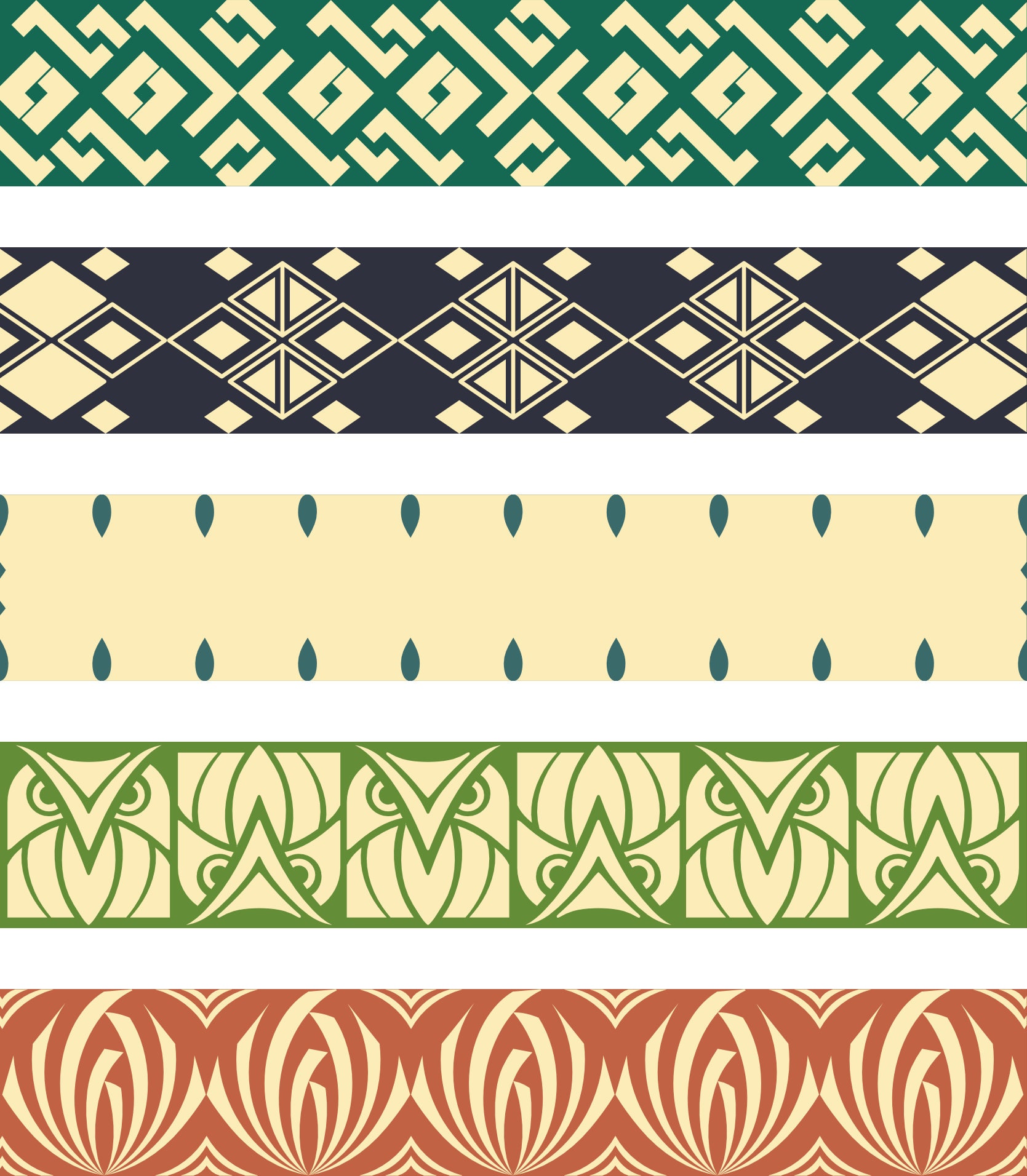 Border Stamps SVG, High Quality Commercial Use Digital Border Bits ...