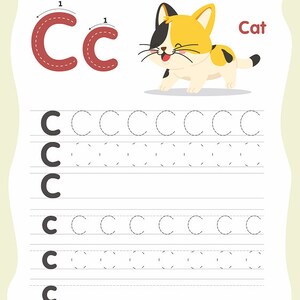 Printable Alphabet Tracing Workbook for Pre-k Kindergarten, A to Z ...