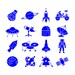 SPACE SVG Icons, Astronaut Cosmos Galaxy SVG, Instant Digital Download ...