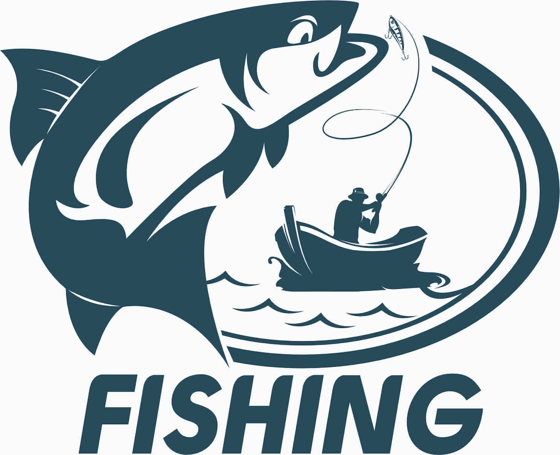 Fishing SVG Bundle, Fishing Vector Logo, Fishing Logotypes Design ...