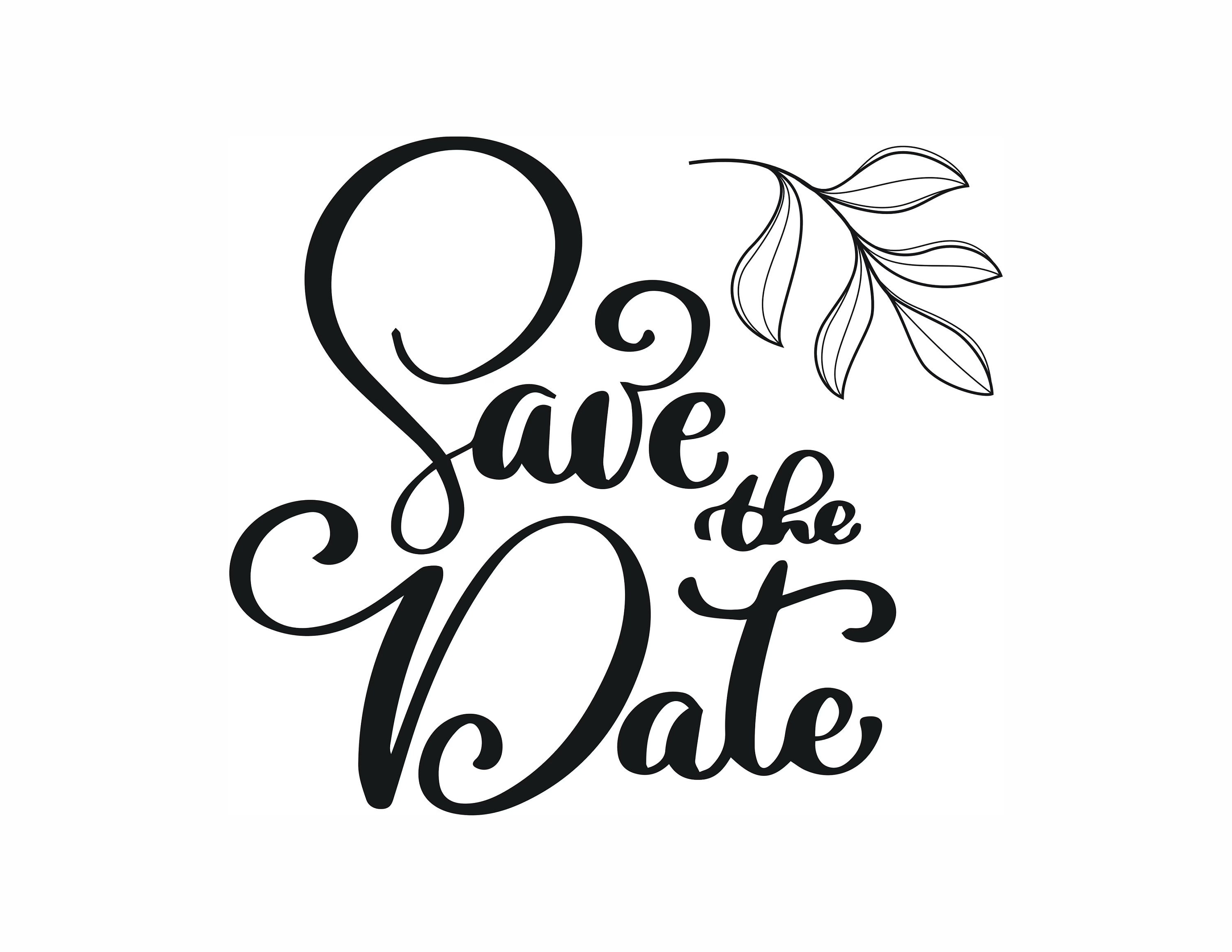 Wedding Save the Date SVG | Invitation Sign for Cricut & Silhouette ...