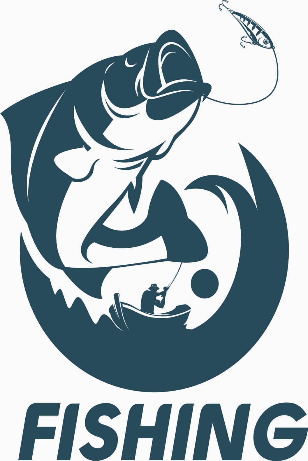 Fishing SVG Bundle, Fishing Vector Logo, Fishing Logotypes Design ...