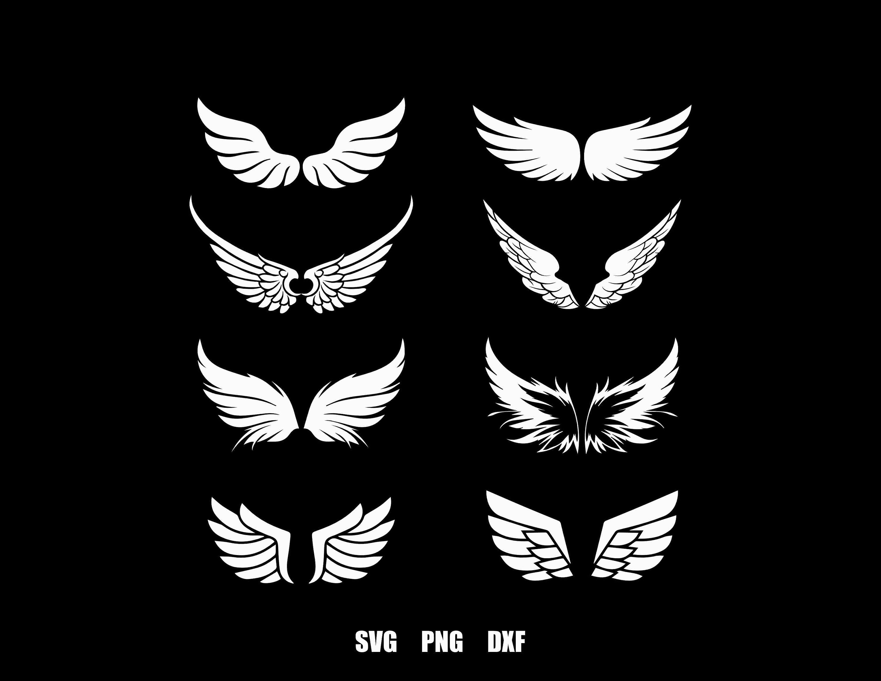 Angel Wings SVG Bundle: Heavenly Cut Files (digital Download) - Etsy