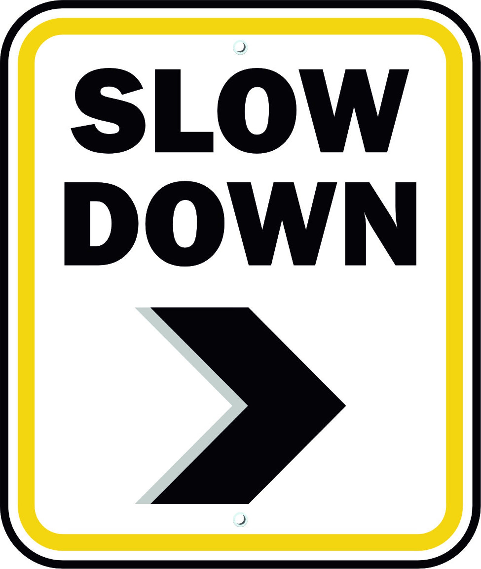 Slow Down Road Signs SVG Vector Files. Set of 8 Traffic Signage for ...