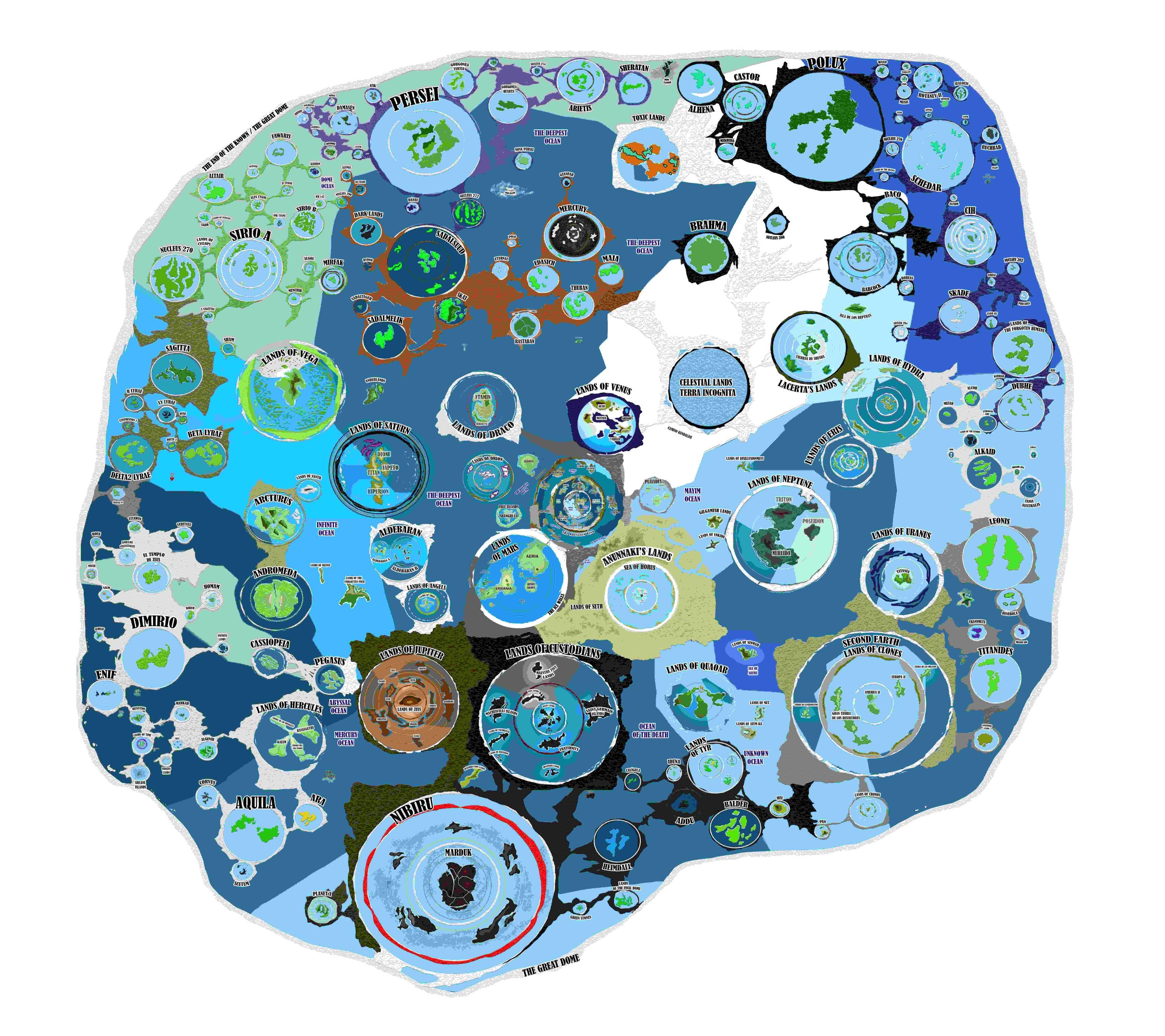 Terra Infinita Flat Earth Map: High-resolution Digital Download - Etsy