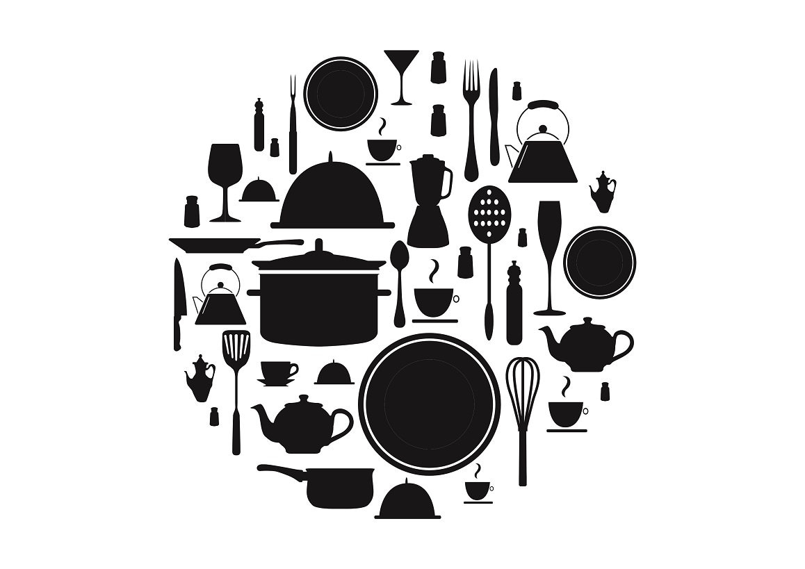 Kitchen SVG Collection | Cooking Utensils Vector Art | Culinary Cut ...