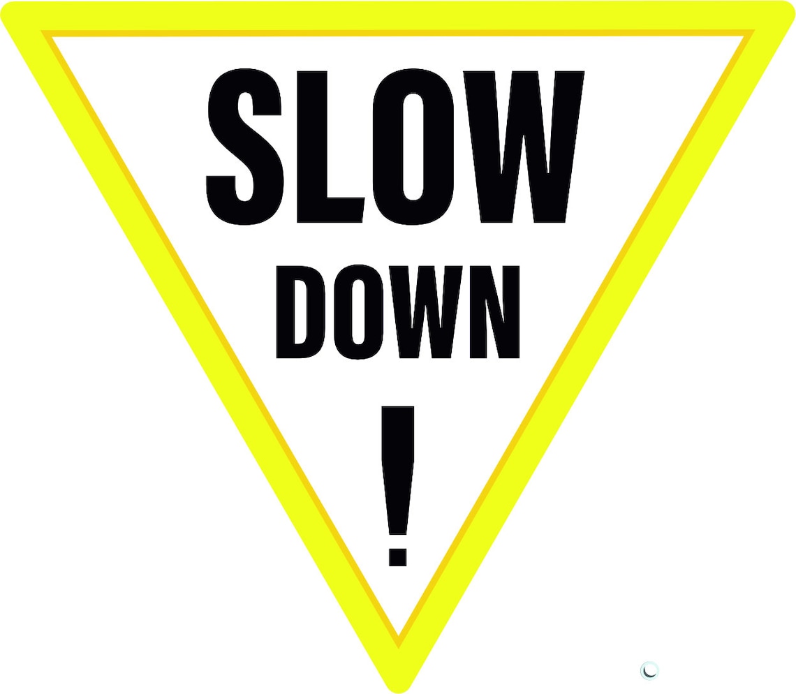 Slow Down Road Signs SVG Bundle: Traffic Sign Vectors (digital Download ...