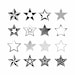 Stars SVG Bundle: Galaxy Star Clipart, Modern Star Icons (digital ...