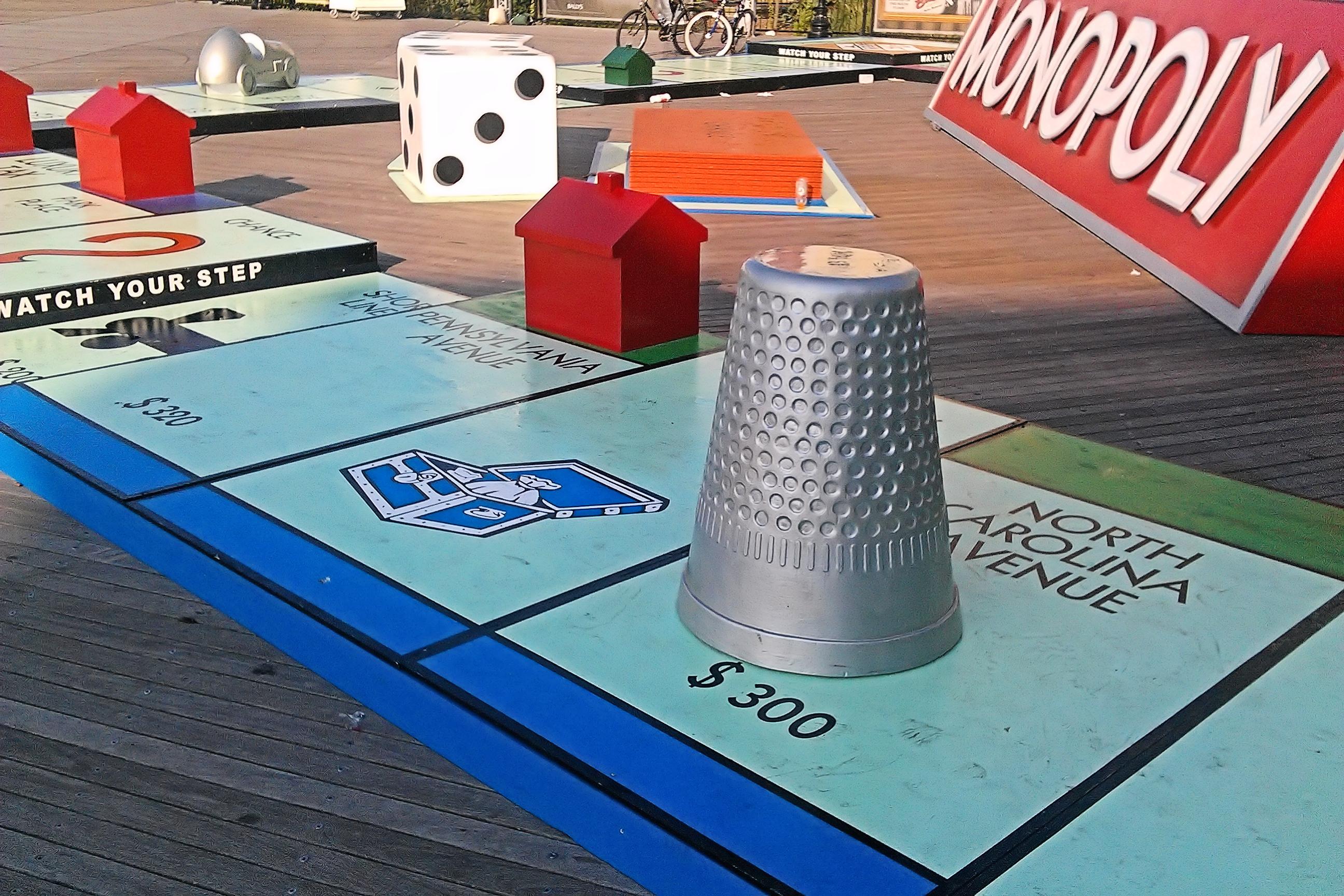 3 Life-size Monopoly Game Board Digital Download Photos on Boardwalk in ...