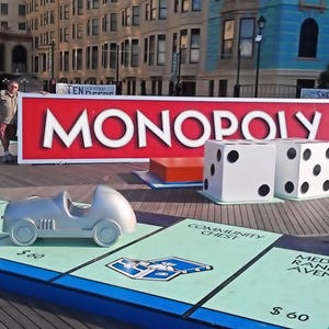 Giant Monopoly Boardwalk Photos – Atlantic City Classic Board Game Art ...