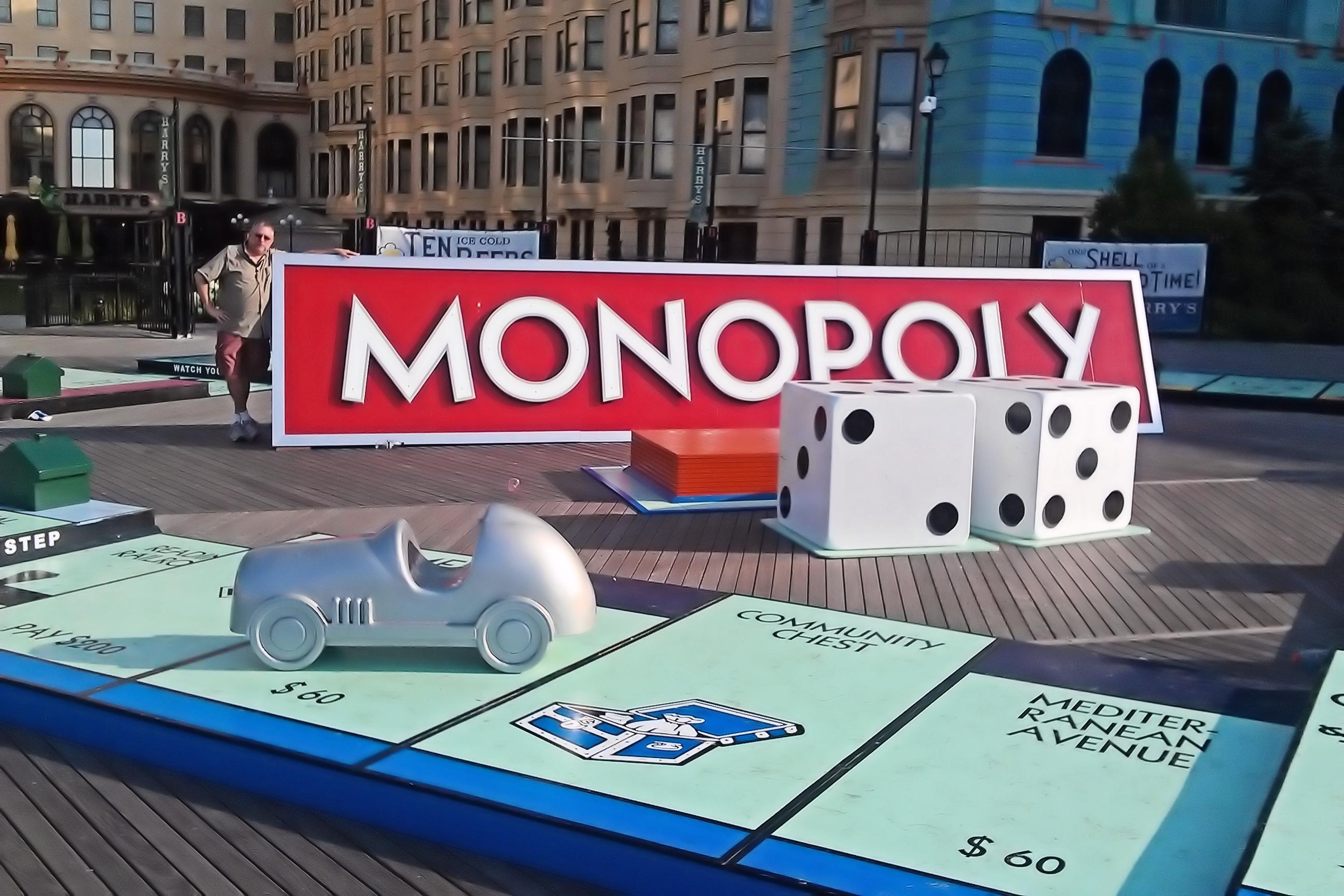 Giant Monopoly Boardwalk Photos – Atlantic City Classic Board Game Art ...
