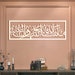 Masha Allah Tabarak Allah Metal Islamic Wall Art Islamic Calligraphy ...