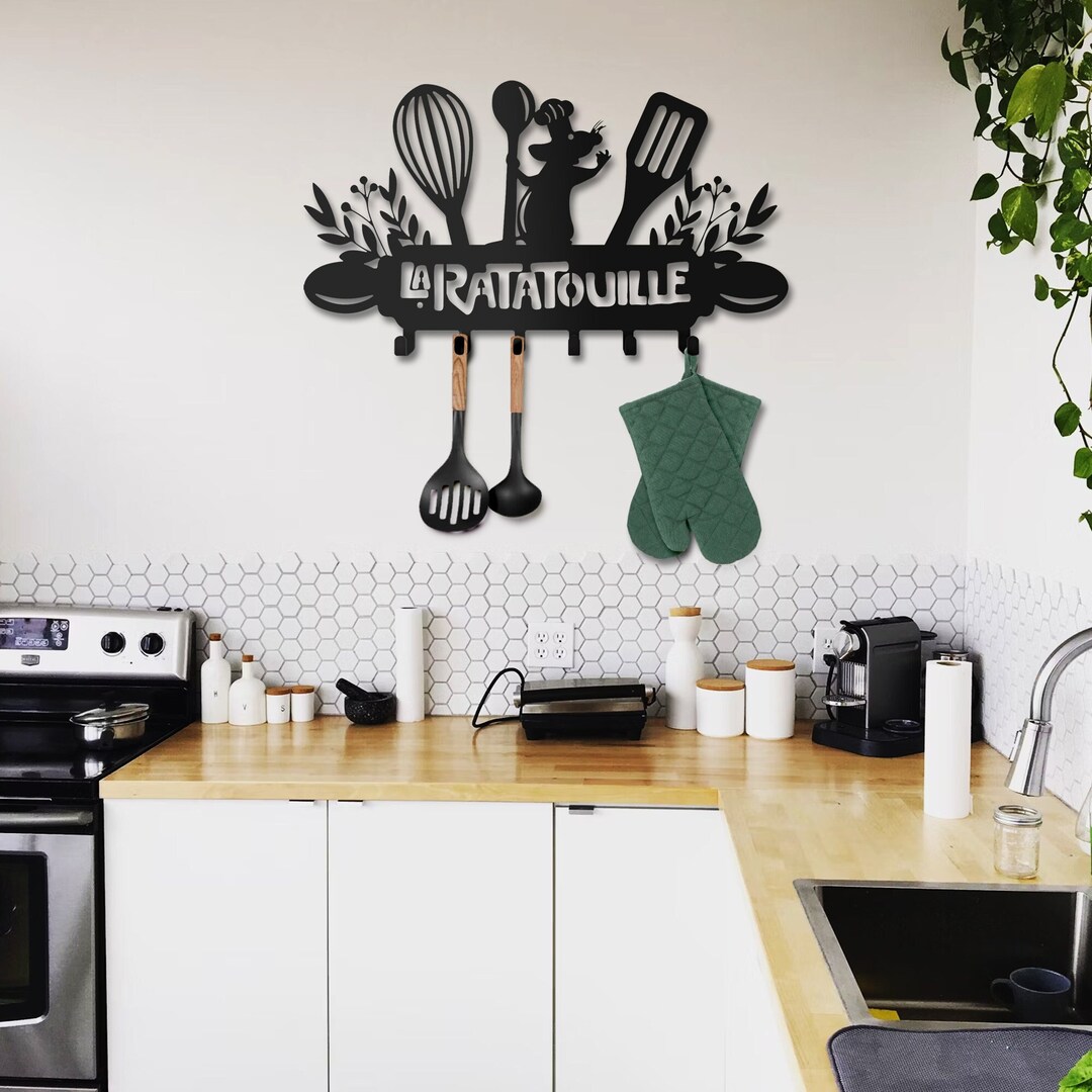 LA RATATOUILLE Key Hangers - Apron Hanging Rack - Kitchen Hook Rack ...