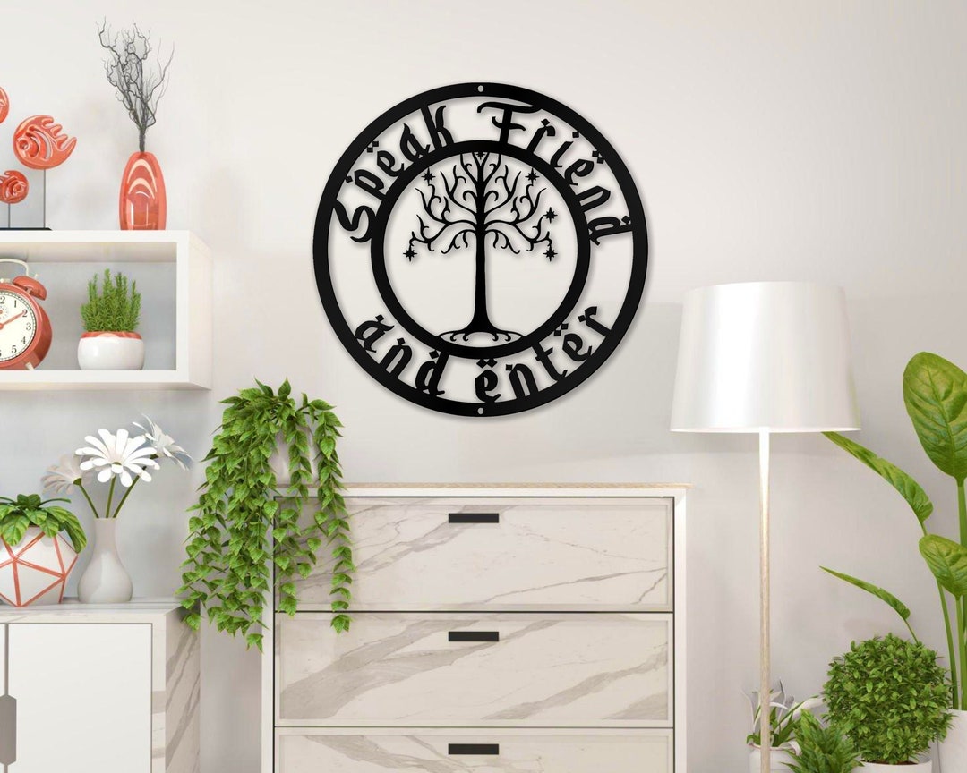 Eywa Speak Friend and Enter Metal Sign | Geek Chic Sign | Funny ...