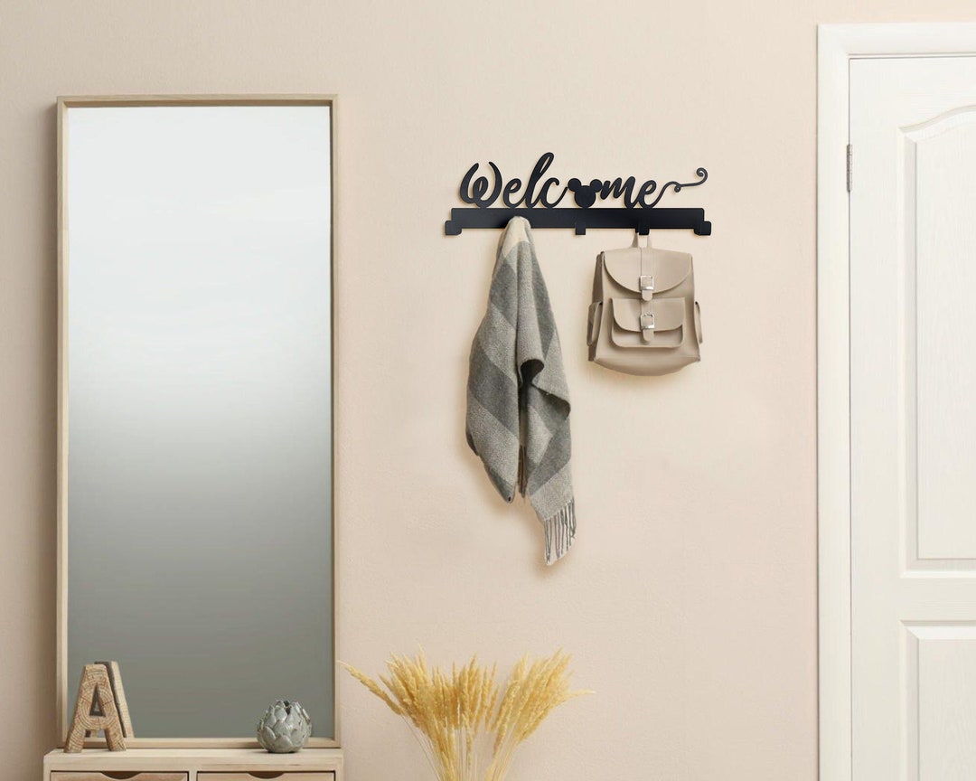 Eywa Disney Key Hook Rack - Mickey Welcome Key Holder - Disney Home ...