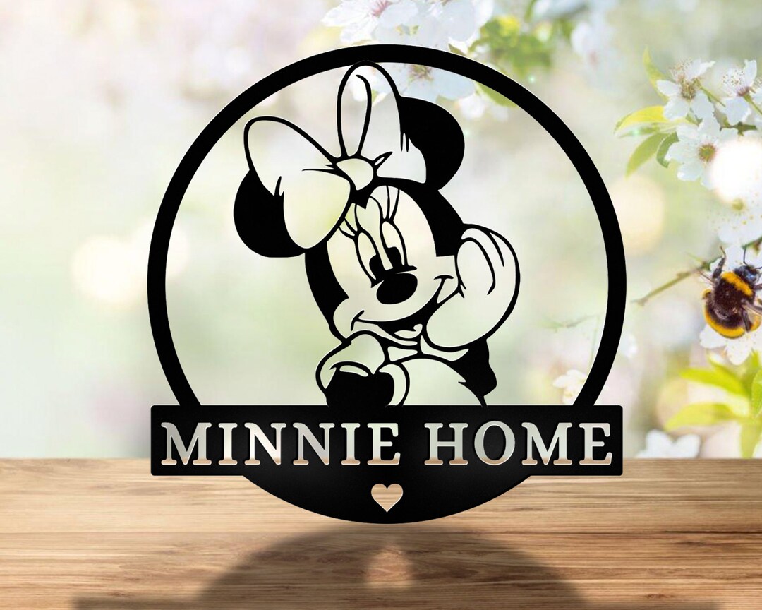 Eywa Custom Minnie Metal Sign Disney Sign Minnie Wall Art Minnie Lover ...