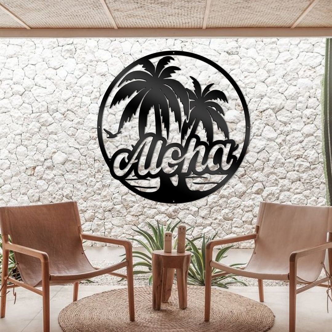 Customized Aloha Metal Sign - Sign for Ocean Lovers - Customized Quote ...