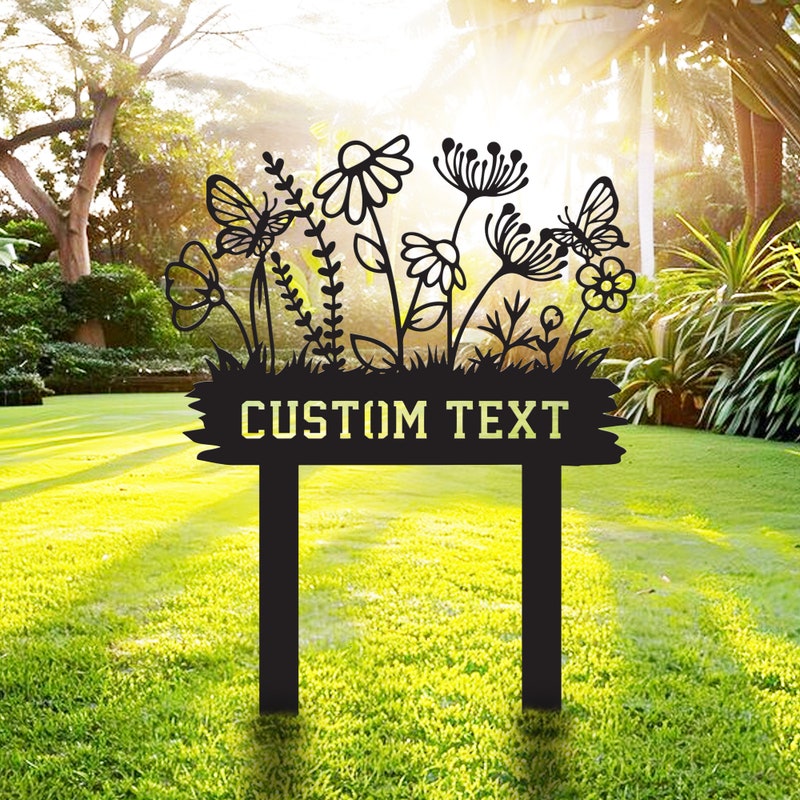 Butterfly Garden Sign - Etsy