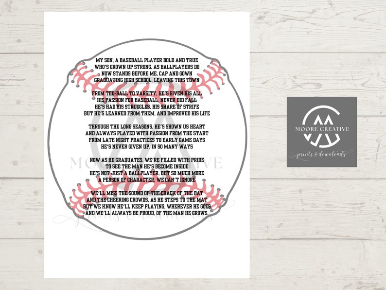 Senior Baseball Graduation Gift Senior Baseball Gifts High - Etsy