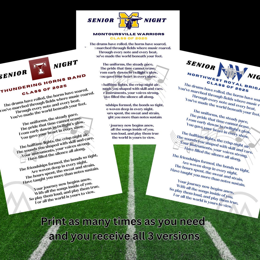 Marching Band Gifts Band Senior Night Gift High School Band Marching ...