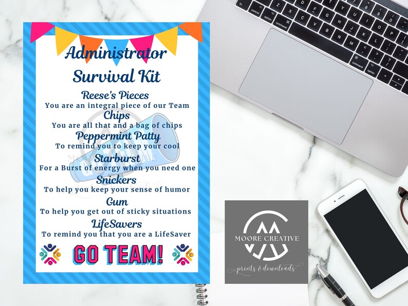 School Administrative Assistant Survival Kit Admin Assistant - Etsy