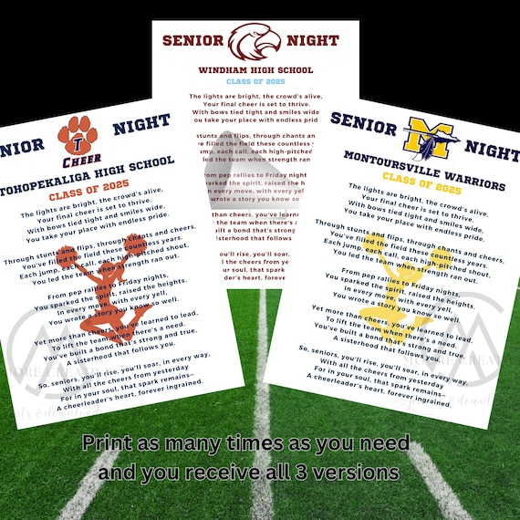 Senior Night Cheer Quotes