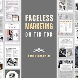Faceless Marketing Tiktok | Tik Tok Faceless Guide | Social Media Faceless Digital Marketing ...