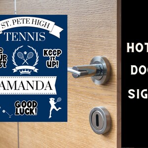 Tennis Signs Team Spirit Tournament Decoration Hotel Sign Personalized ...