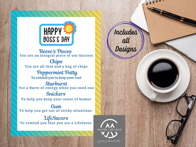 Boss Survival Kit Printable, Boss Gift Tag, Gift for Manager, Bosses ...
