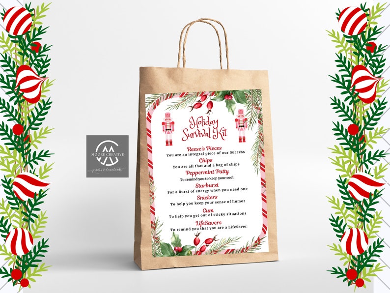 Christmas Survival Kit Printable Team Survival Kit Holiday Survival Kit ...