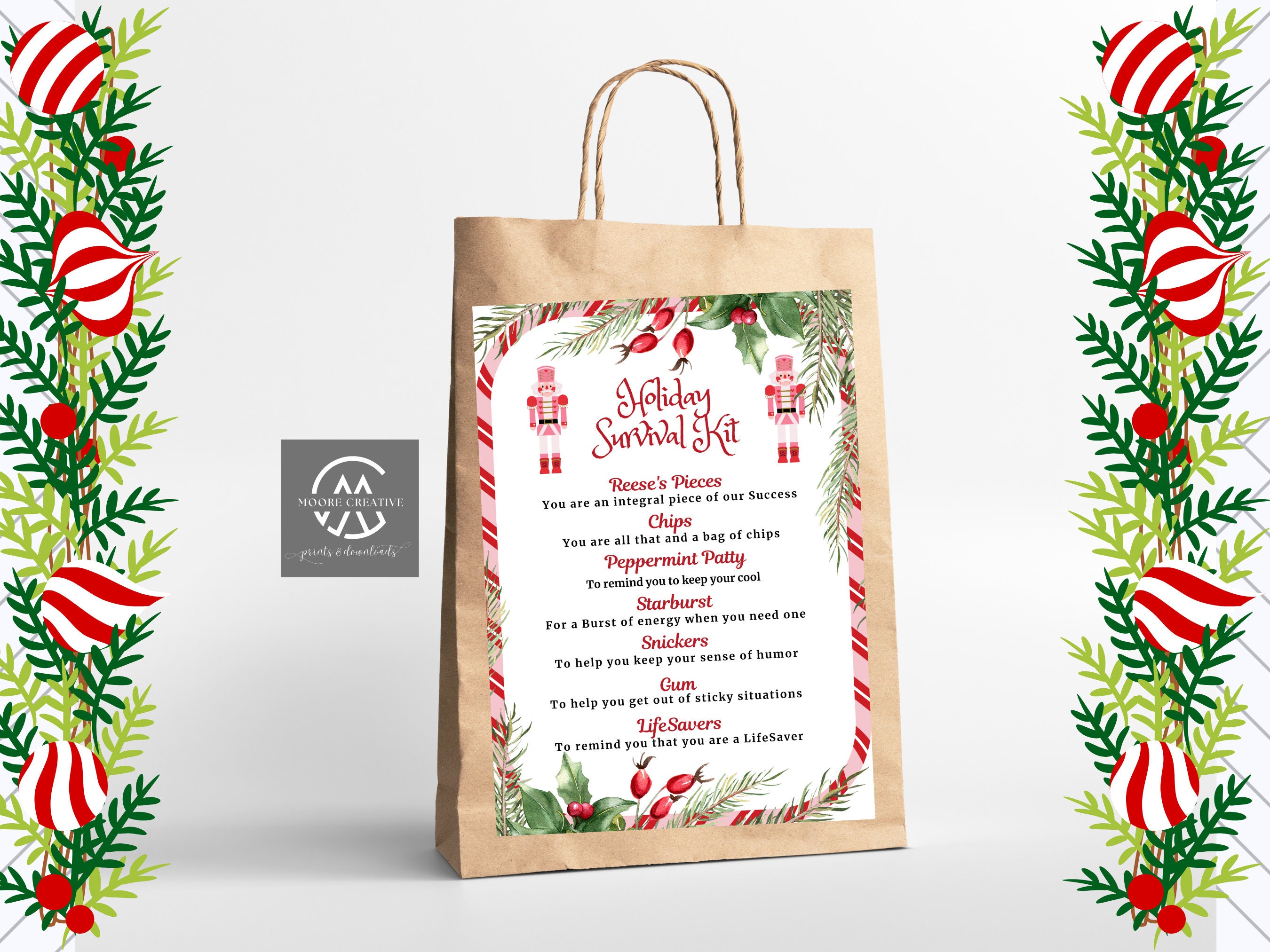 Christmas Survival Kit Printable Team Survival Kit Holiday Survival Kit ...