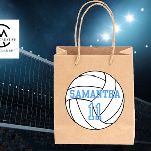 5" Volleyballs Editable Names and Player Numbers DIY Template Printable ...