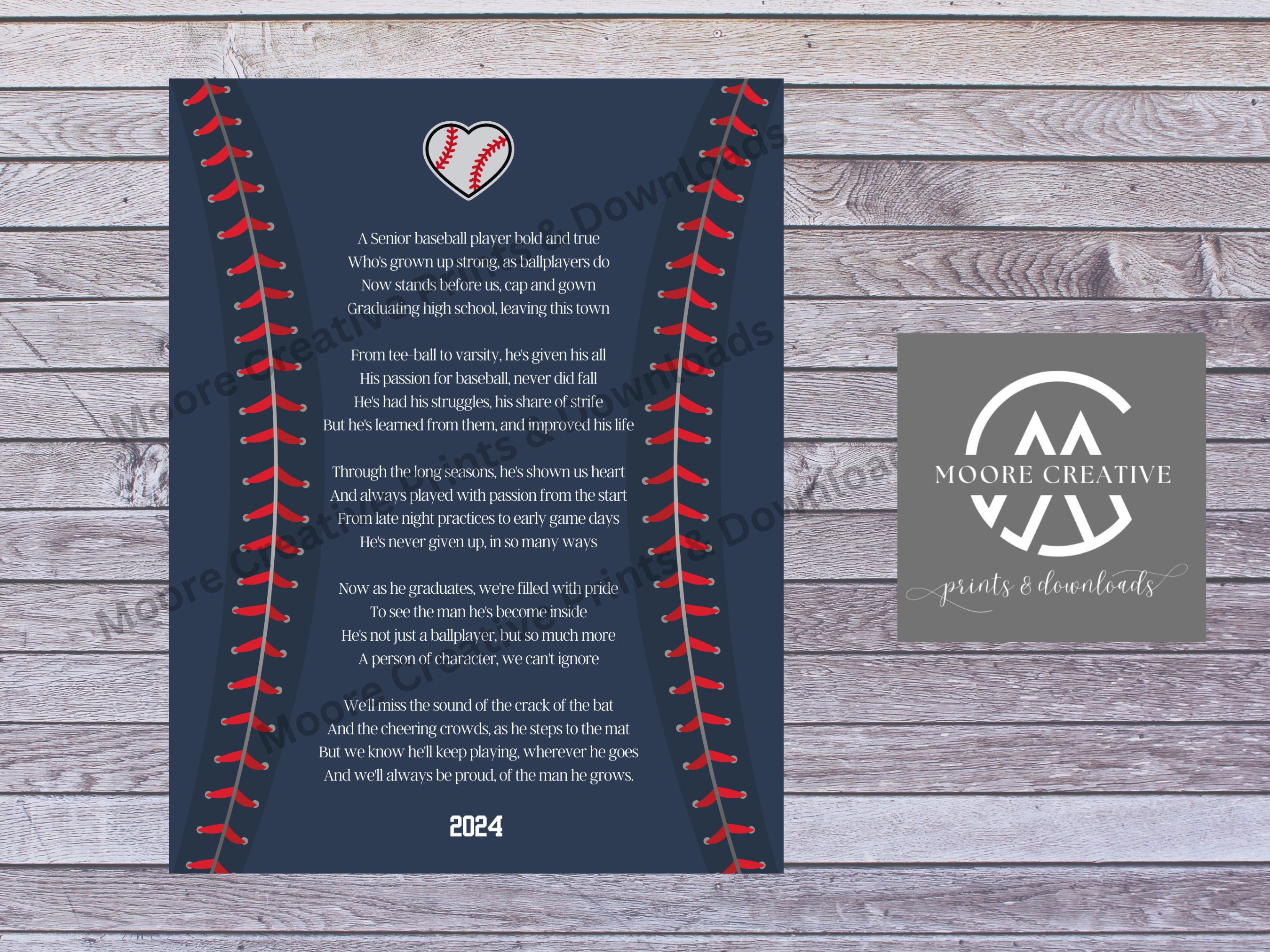 Senior Baseball Team Print | Instant Download | Baseball Team Instant ...